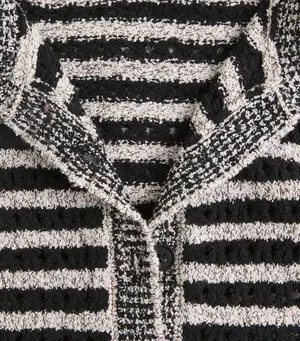 ME+EM Textured Stripe Cardigan