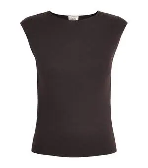 ME+EM Cashmere-blend Sweater Vest - Brown