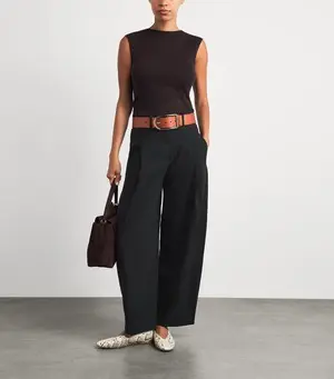 ME+EM Pleated Barrel Trousers