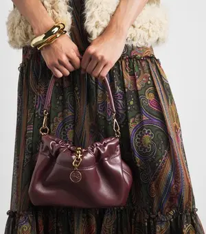 Etro Small Leather Vela Blossom Shoulder Bag