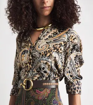 Etro Paisley Hardware Waist Belt
