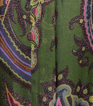 Etro Silk Paisley Tiered Maxi Skirt
