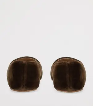 THE ROW Ponti Velvet Slippers