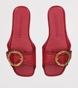 Zimmermann Leather Solena Slides