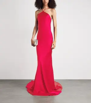 Alex Perry Silk Halterneck Gown