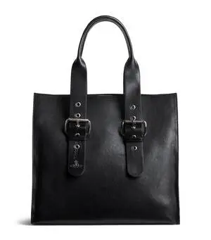 VIVIENNE WESTWOOD Leather Alex Tote Bag - Black