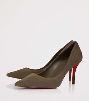 CHRISTIAN LOUBOUTIN Miss Z 80 Suede Pumps
