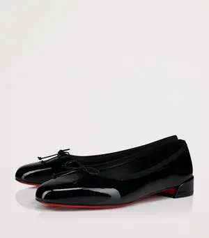 CHRISTIAN LOUBOUTIN Sweetie Jane Patent Mary Jane Ballet Flats