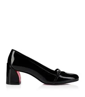 CHRISTIAN LOUBOUTIN Jane Nina Pump 55 Patent Pumps - Black