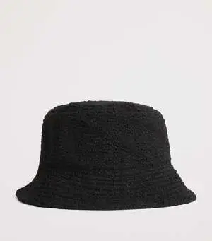MAISON MARGIELA Bouclé Logo Patch Bucket Hat