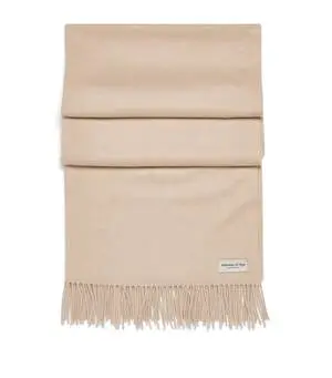 Johnstons Of Elgin Cashmere Wide Scarf - Beige