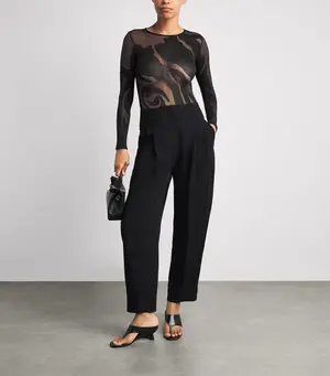 Wolford Sheer Rose Shadow Bodysuit