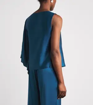 Staud Stretch-silk Sabina Top