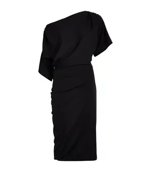 Wolford Fluid Drape Midi Dress - Black