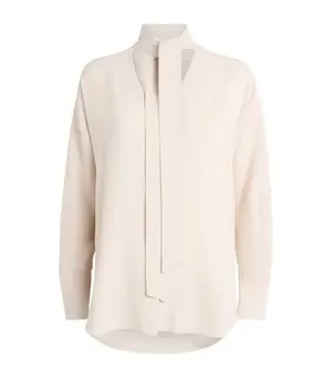 Agnona Tie-neck Blouse