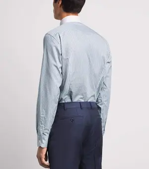 Eton Cotton Stripe Slim Fit Shirt