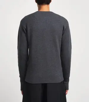 Barena Venezia Virgin Wool Ribbed Cardigan