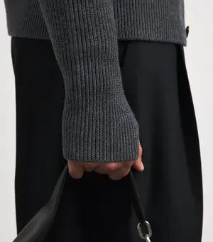 Barena Venezia Virgin Wool Ribbed Cardigan