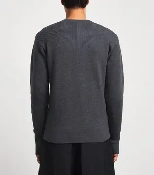Barena Venezia Virgin Wool Ribbed Cardigan