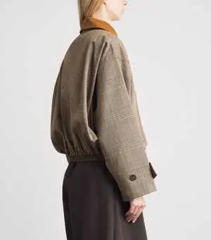 RÓHE Virgin Wool Suede-collar Blouson Jacket