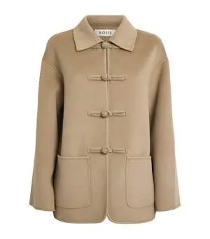 RÓHE Wool Double-faced Coat - Beige