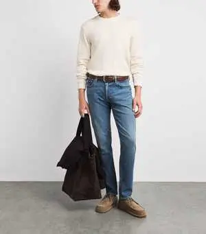Citizens Of Humanity Cotton Waffle Knit Long Sleeve Pullover