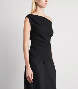 RÓHE Asymmetrical Off-shoulder Top