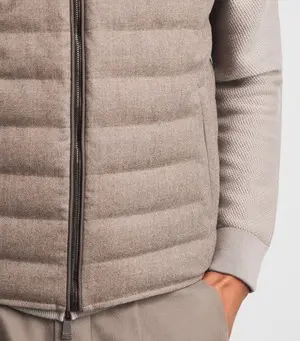 FIORONI CASHMERE Virgin Wool Reversible Gilet