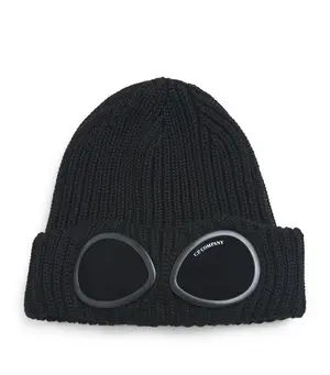 C.P. COMPANY Ribbed Wool Goggle Beanie