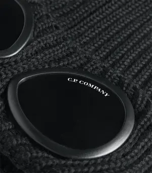 C.P. COMPANY Ribbed Wool Goggle Beanie