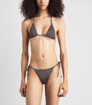 Matteau The String Polka Dot Bikini Bottoms - Brown