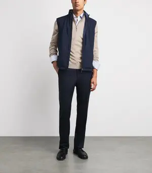 Paul & Shark Cashmere Quarter-zip Sweater