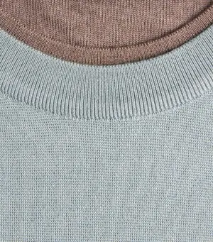 Paul & Shark Virgin Wool-silk Crew-neck Sweater