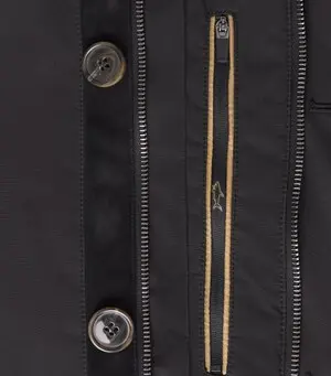 Paul & Shark Padded Jacket With Leather Trim