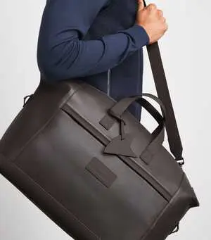 Paul & Shark Leather Logo Holdall
