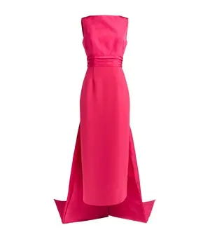 Carolina Herrera Train Column Gown