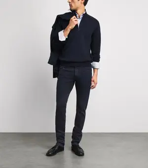 Paul & Shark Garment-dyed Straight Leg Jeans