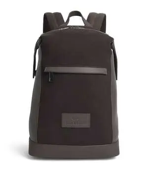 Paul & Shark Suede-leather Logo Backpack - Brown
