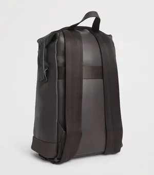 Paul & Shark Suede-leather Logo Backpack