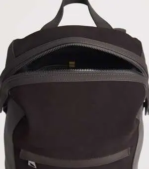 Paul & Shark Suede-leather Logo Backpack