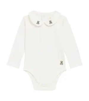 Harrods Pima Cotton Embroidered Bodysuit