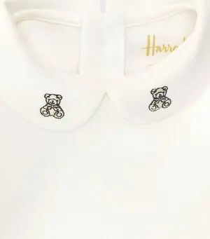 Harrods Pima Cotton Embroidered Bodysuit