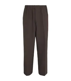 Sandro Stretch Jersey Trousers - Brown