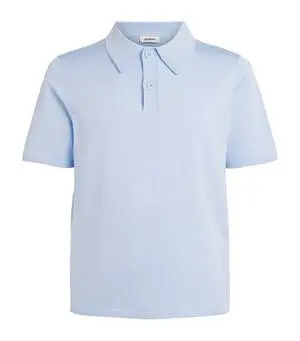 Sandro Knitted Polo Shirt - Blue