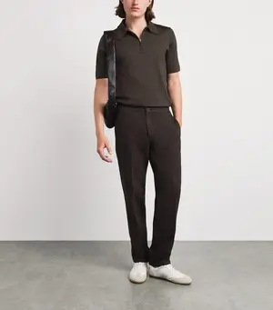 Sandro Zip-up Polo Shirt