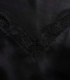 Simone Perele Silk-blend Lace Trim Slip Dress