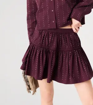 Maje Embellished Mini Skirt
