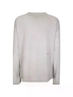 DIESEL® T-hilary Long-sleeved T-shirt With Phoenix Graphic - Neutrals