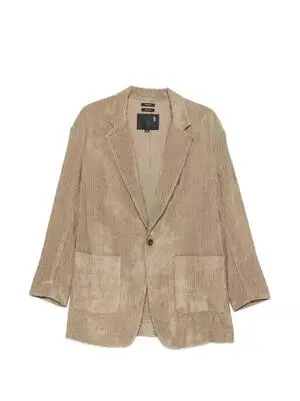 R13 Single-breasted Corduroy Oversized Blazer - Neutrals