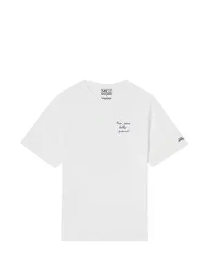 MC2 SAINT BARTH Portofino T-shirt With Non Sono Bello Piaccio! Embroidery - White